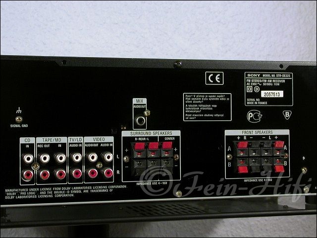 Sony STR-DE225 AV Receiver - Hier im Fein-HiFi Shop