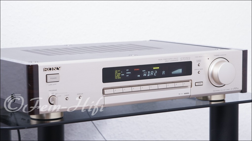 Sony ST-S707 ES High-End Stereo Tuner in champagner