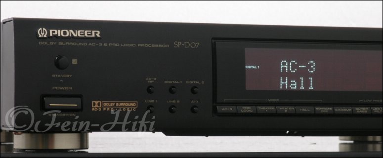 Pioneer SP-D07 Dolby Digital Prozessor – Vorverstärker