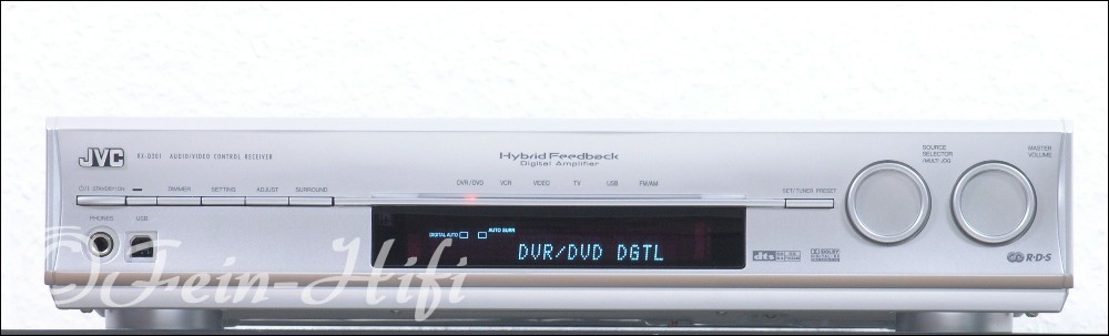 JVC RX-D201 7.1 Dolby Digital AV-Receiver mit USB silber