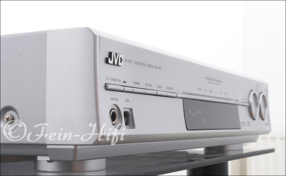 JVC RX-D201 7.1 Dolby Digital AV-Receiver mit USB silber