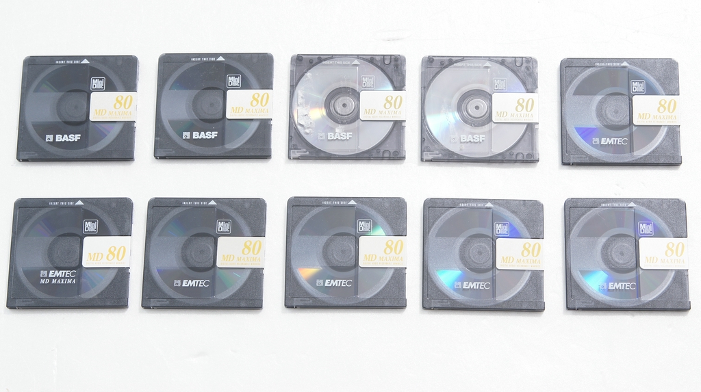 10 x MD Minidisc BASF & EMTEC mit je 80 min