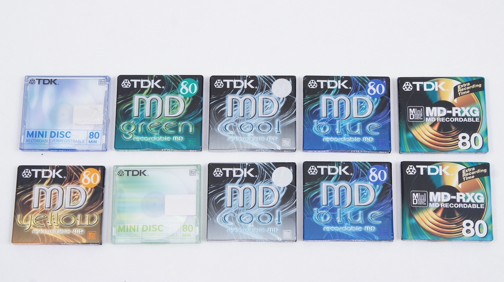 10 x MD Minidisc von TDK mit jeweils 80min - NEU - MiniDisk