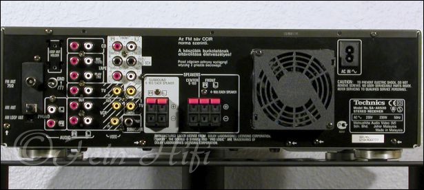 Technics SA-AX530 Dolby Surround 6CH AV-Receiver