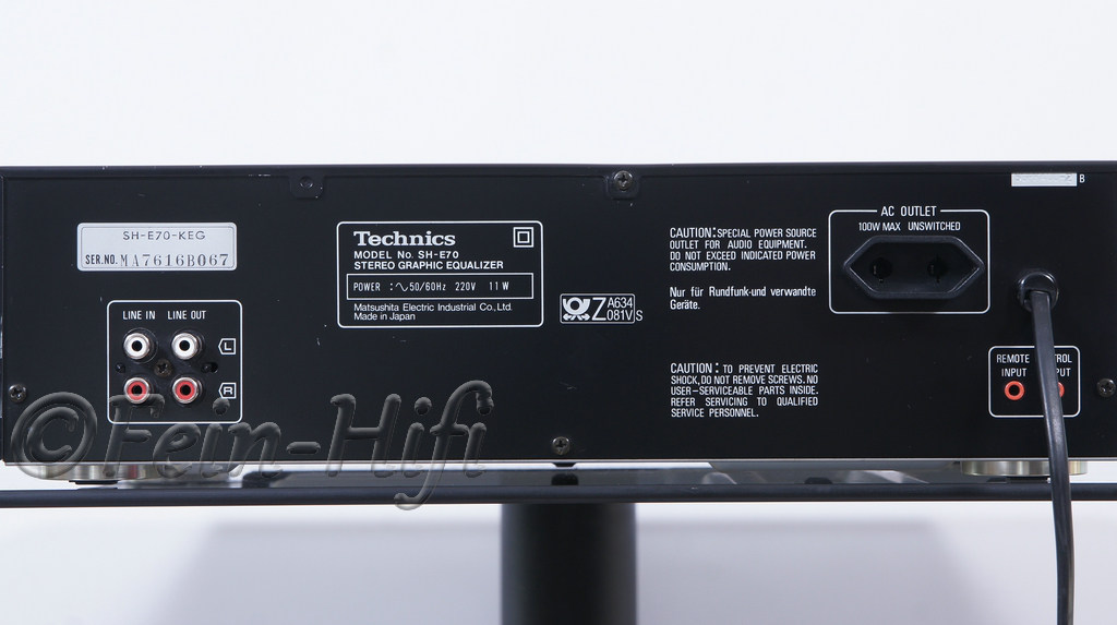 Technics SH-E70 HiFi 7-Band Graphic Equalizer