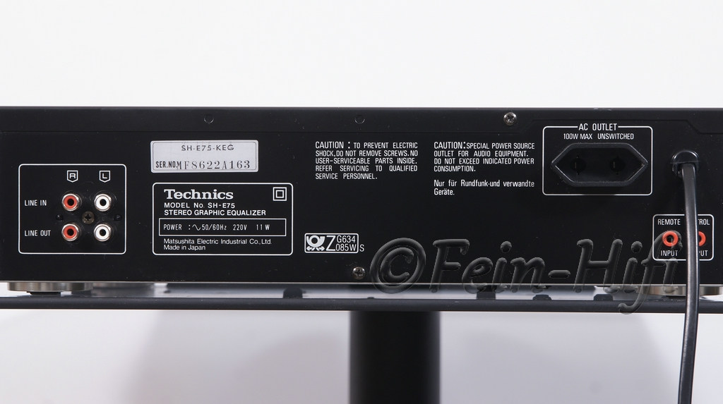 Technics SH-E75 HiFI Graphic Equalizer mit Sprectrum Analyzer