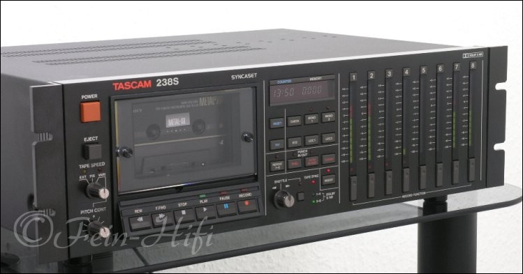 TASCAM 238S Professional 8-Spur Kassettendeck Dolby S pitchbar