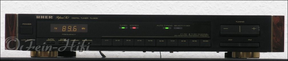 UHER TU-200 highend Tuner mit Holzseitenteile