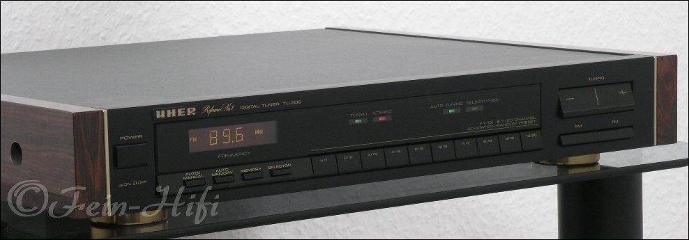 UHER TU-200 highend Tuner mit Holzseitenteile
