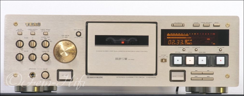 TEAC V-6030S High-End Stereo Kassettendeck - Tapedeck